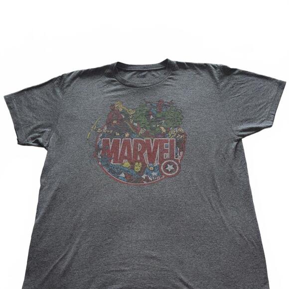 Marvel | Shirts | Xl Marvel Graphic Tshirt Classic Heroes Design | Poshmark